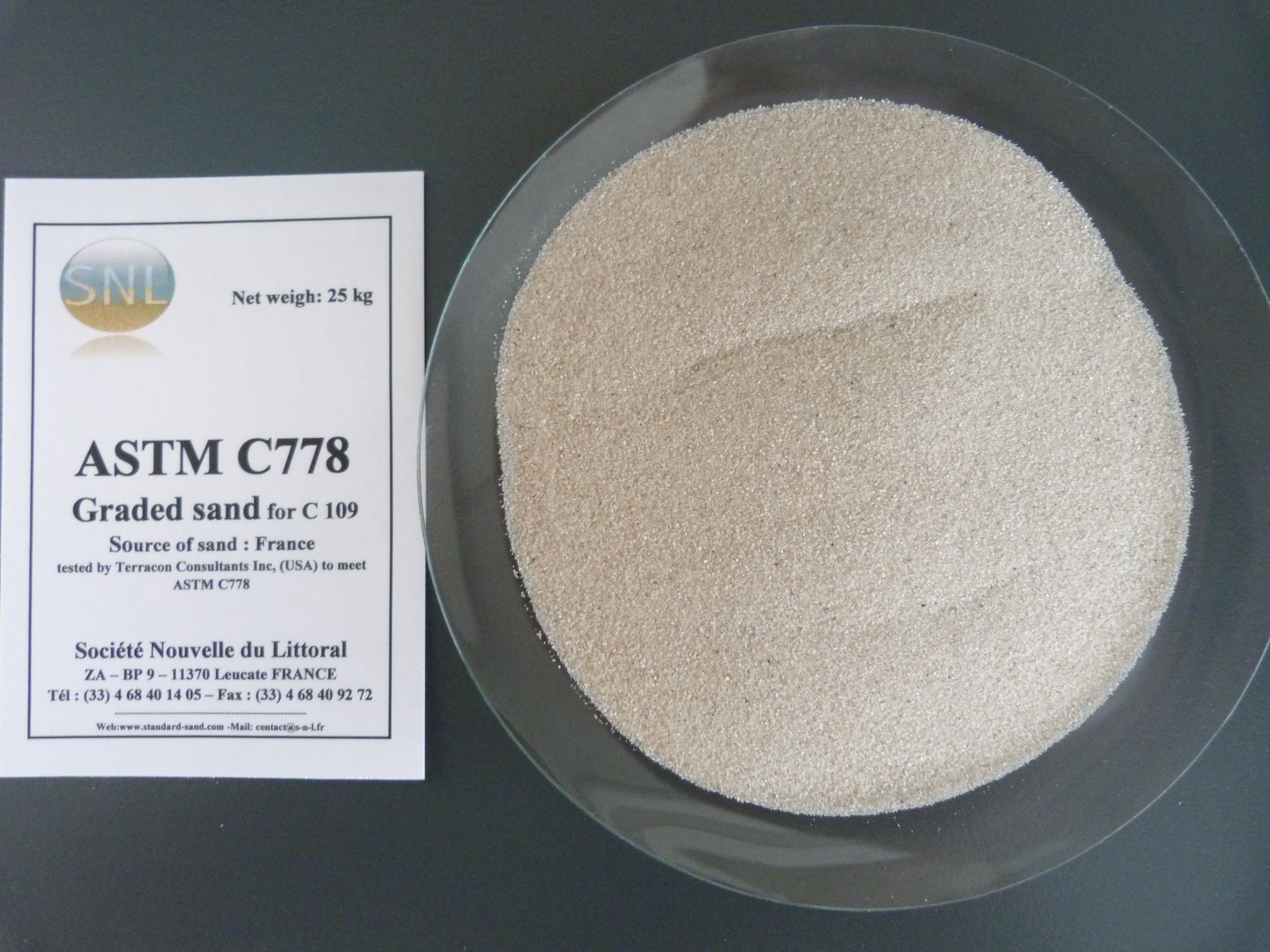 Standard Sand | astmc778-gradedsand - Standard Sand